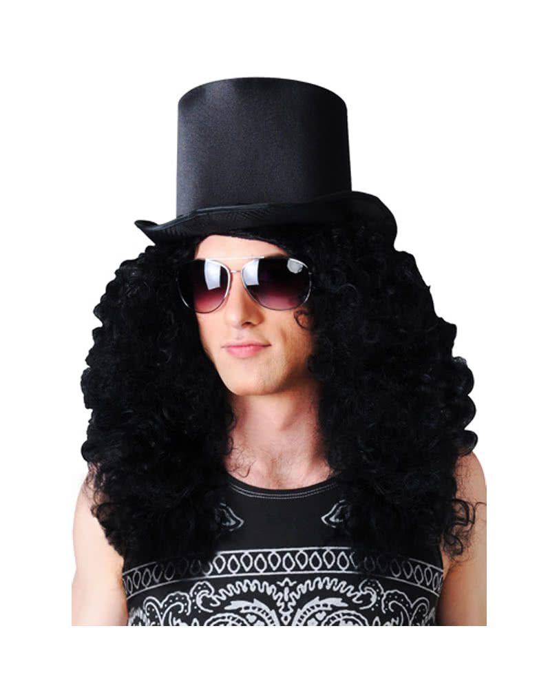 Curly Rocker Wig Black Mens Wigs Horror