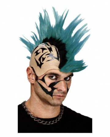 Mohawk Punk Wig green as Carnival Wig | - Karneval Universe