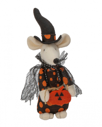 Plush Halloween Mouse With Pumpkin 23cm ★ | - Karneval Universe