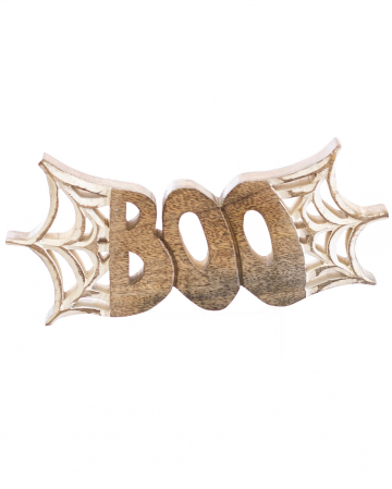 Urban "Boo" table decoration with wooden spider web 25cm | - Karneval ...