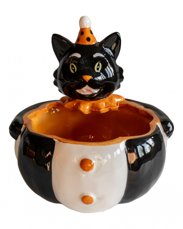 Vintage Halloween Cat Candy Bowl for 🎃 | - Karneval Universe