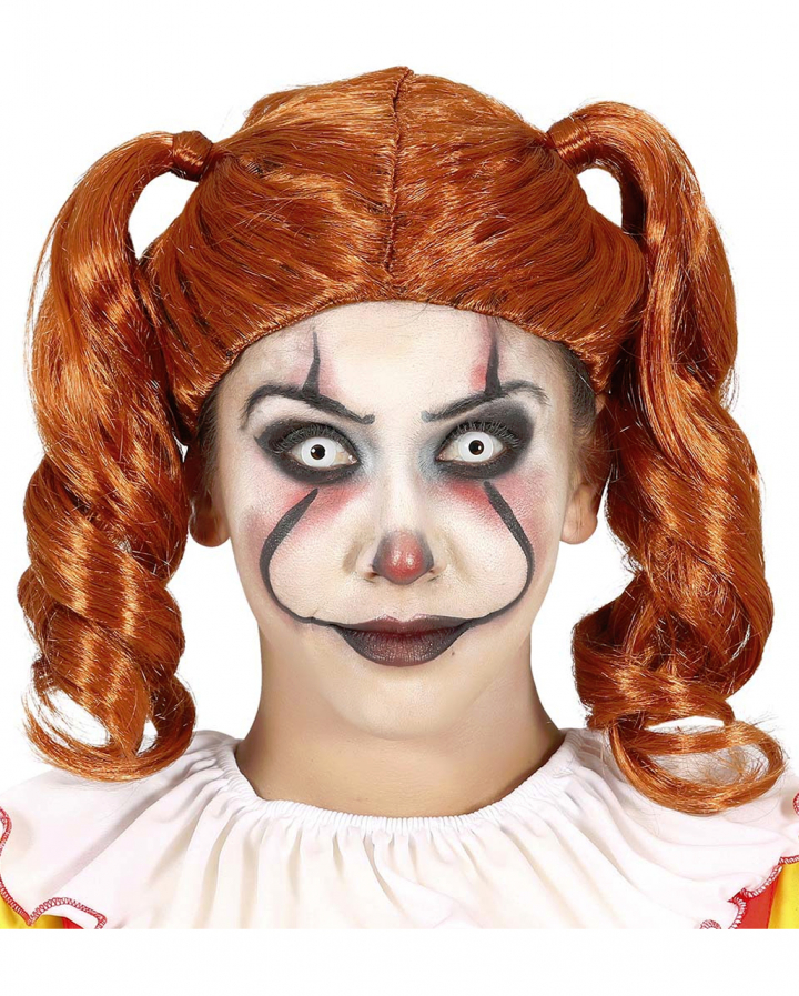 Creepy Clown Braid Wig Copper for Halloween | - Karneval Universe