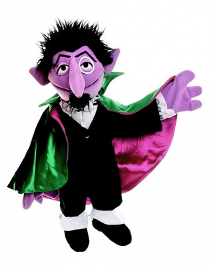Count Number Hand Puppet 65 Cm | Sesame Street Figures | - Karneval ...