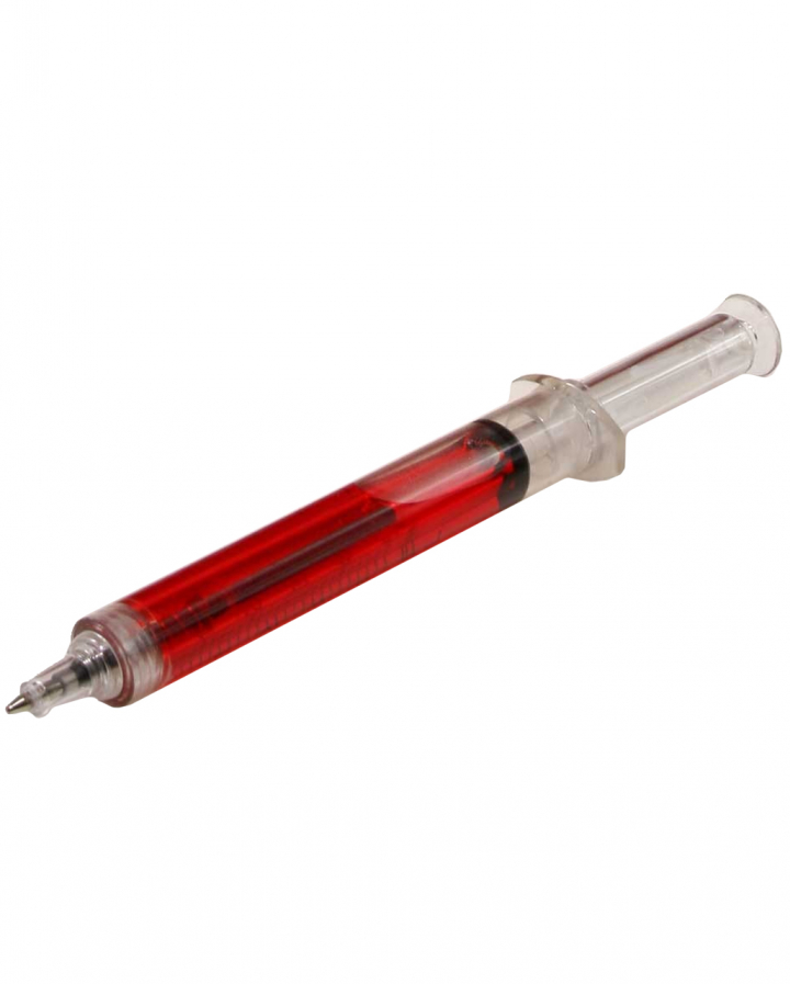 Bloody Syringe As A Ballpoint Pen Halloween joke articles | - Karneval ...