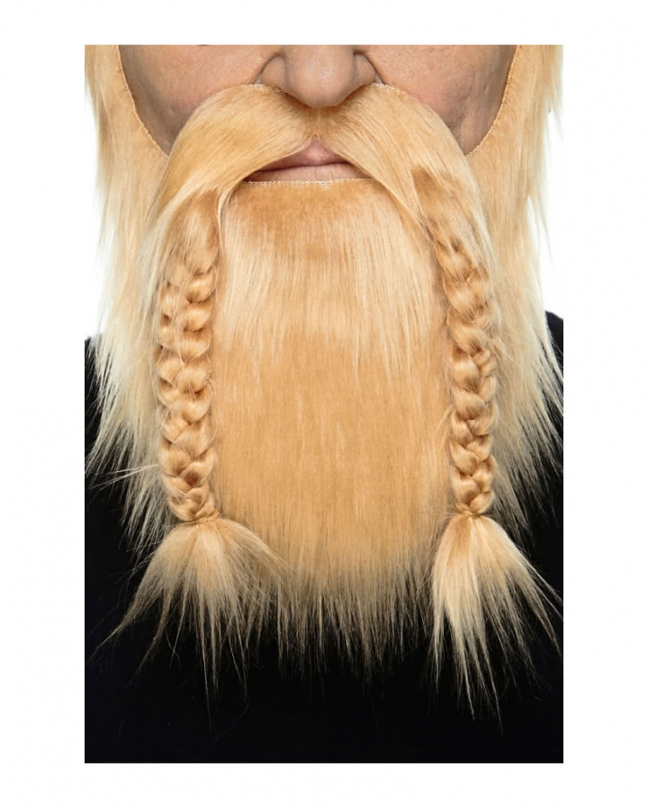 Vikings beard strawberry blonde | Realistically beard made of synthetic ...