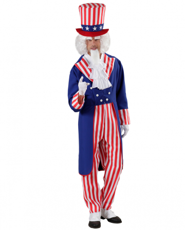 Uncle Sam Top Hat | USA Top Hat with Stars & Stripes | - Karneval Universe