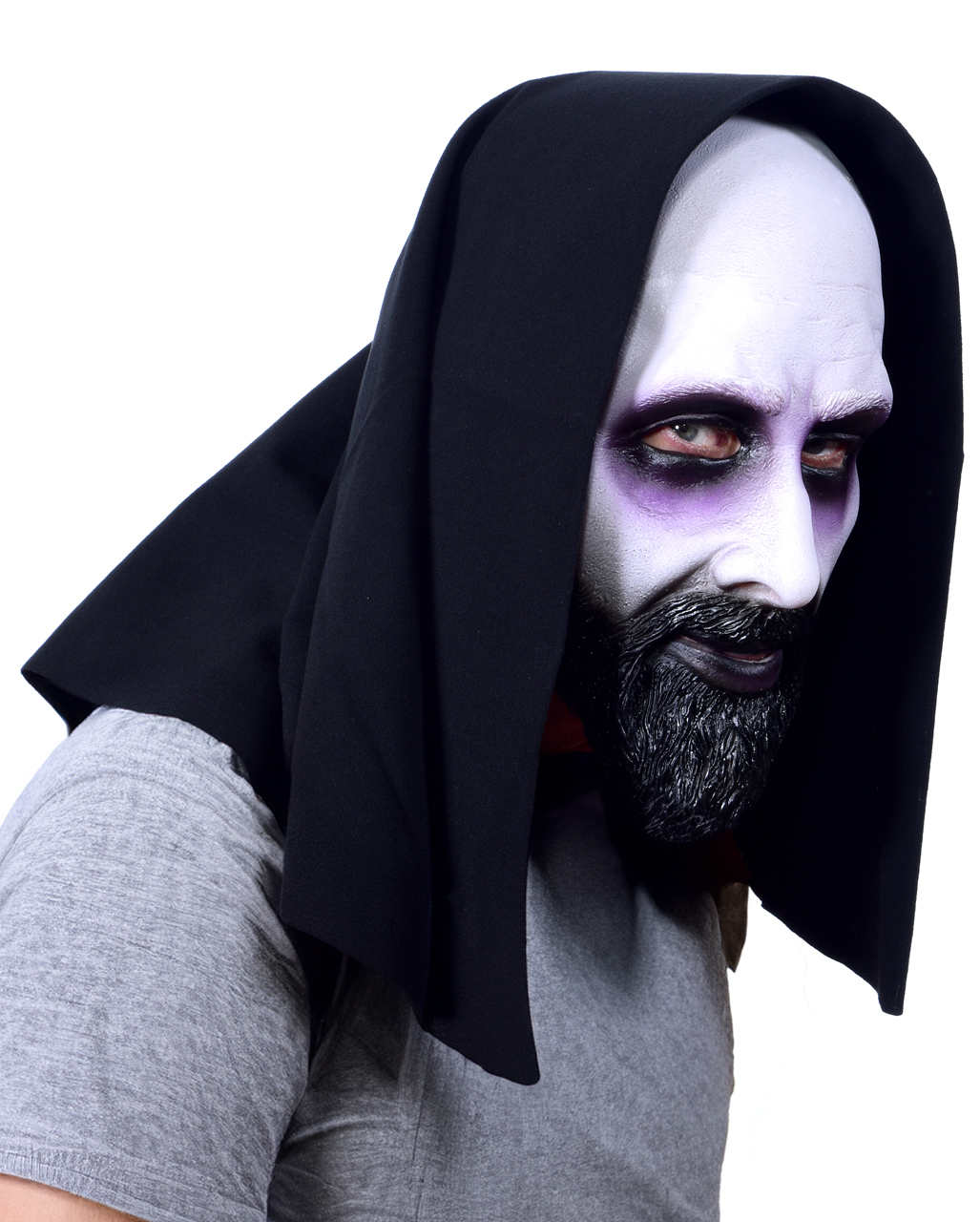 Cursed Unholy Ghost Mask with Hood | - Karneval Universe