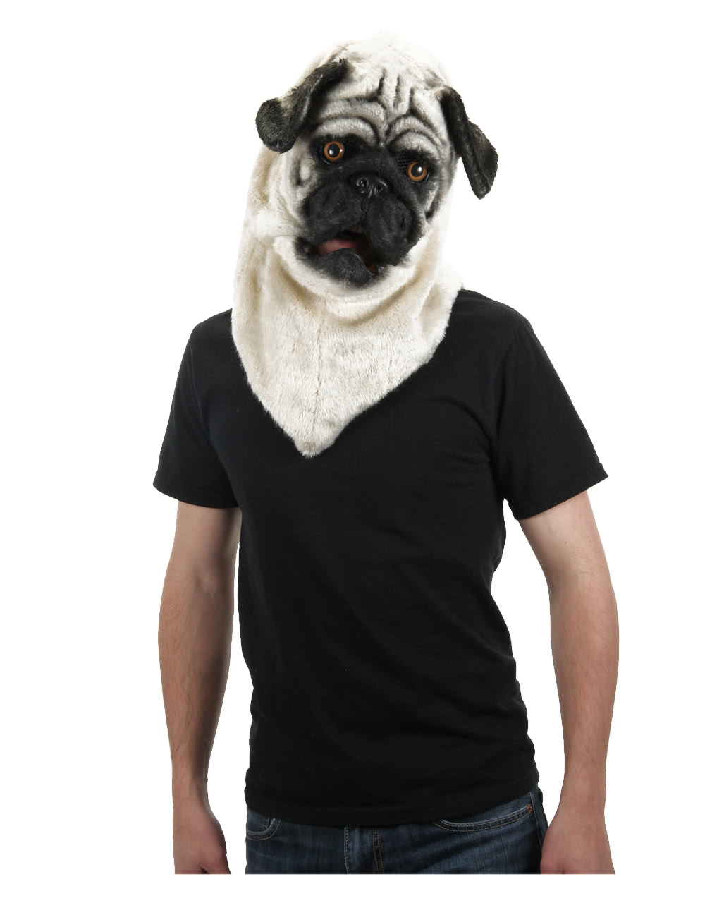 Mops Vollmaske mit beweglichem Maul für putzige Verkleidungen als ...