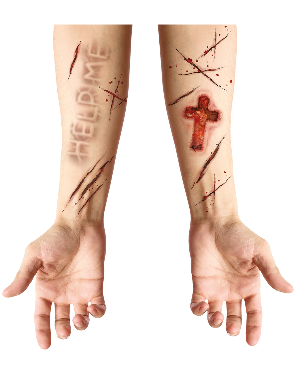 Posessed SFX Tattoo Wounds for exorcism costumes | - Karneval Universe