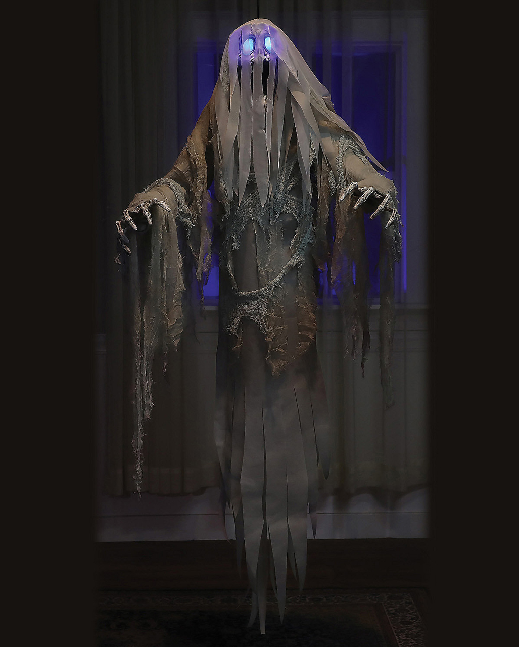 Screaming Ghost Hanging Decor with Light & Sound 150cm | - Karneval ...