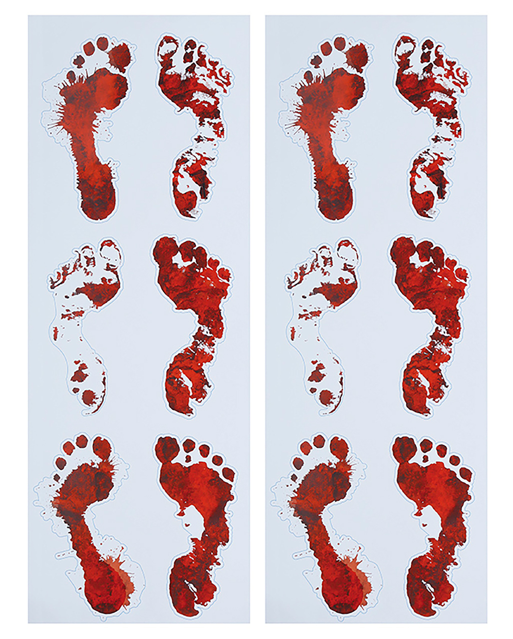 Bloody Footprints Floor Sticker | Bloody floor decoration | - Karneval ...