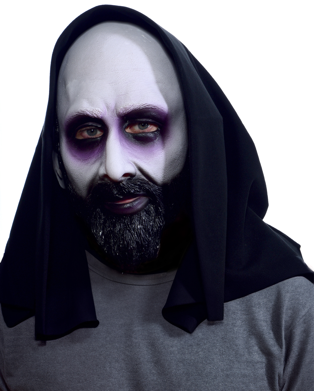 Cursed Unholy Ghost Mask with Hood | - Karneval Universe