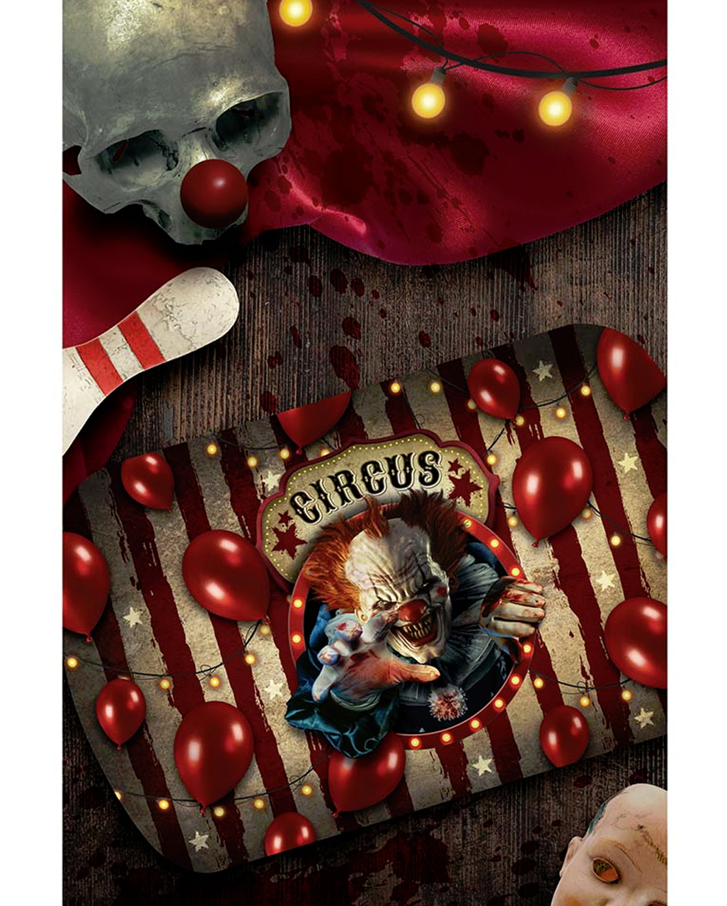 Halloween Horror Clown Circus Tray for Trick or Treat | - Karneval Universe Halloween Horror Clown Circus Tray for Trick or Treat | - Karneval Universe