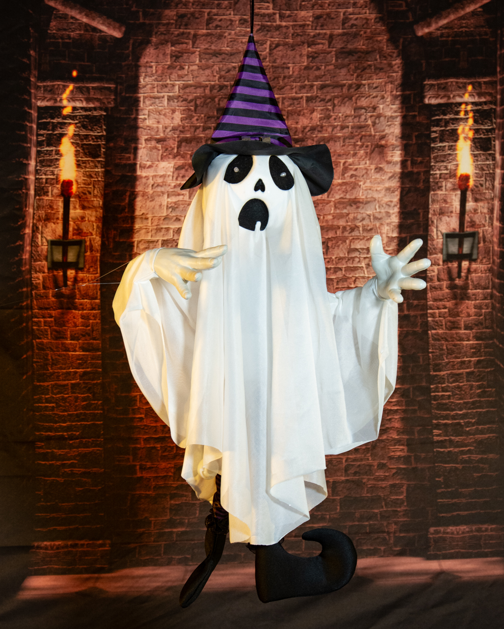 Giggling Ghost With Wriggling Legs 69cm Halloween | - Karneval Universe