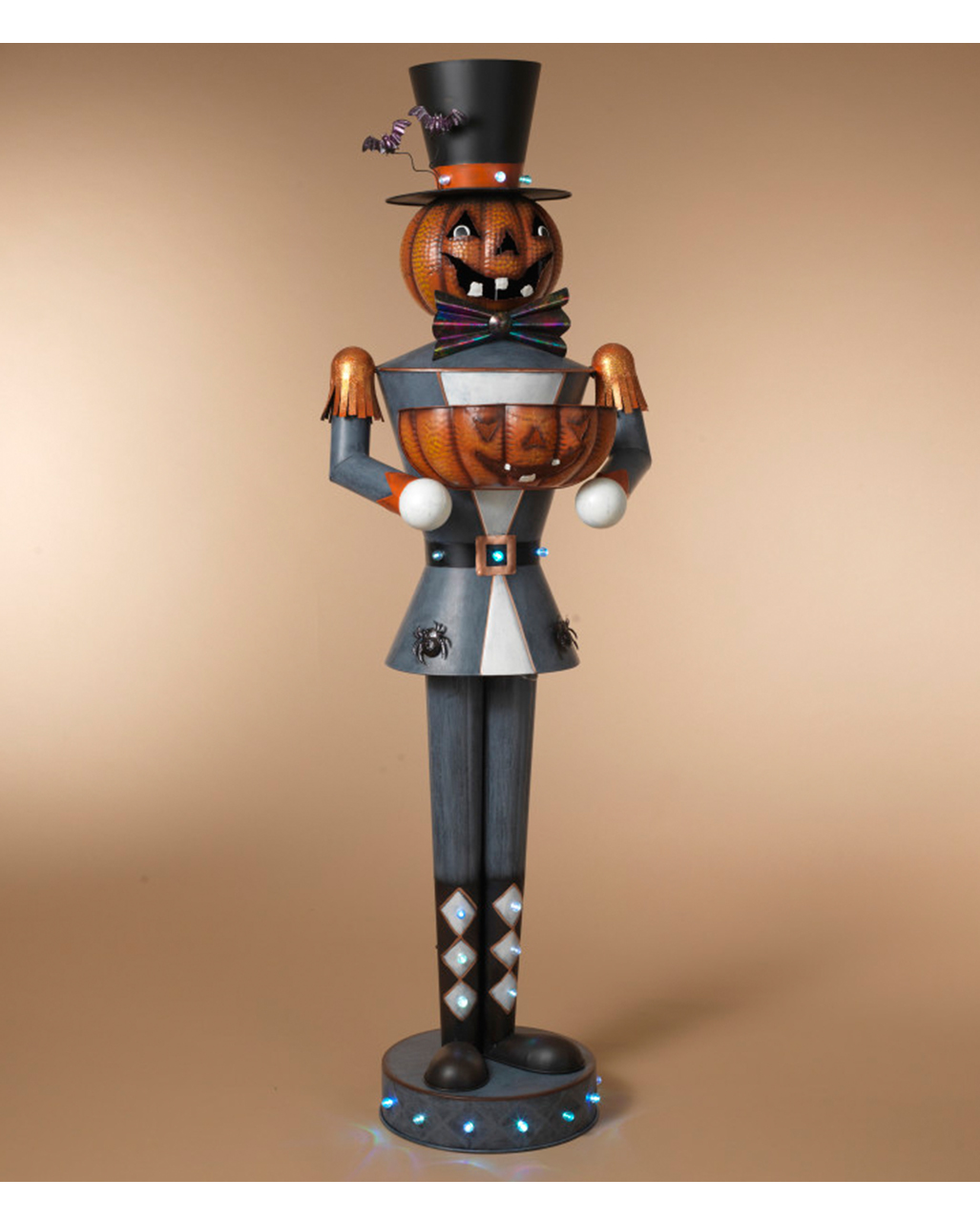 Glowing Metal Pumpkin Butler In Uniform 158cm for sweets | - Karneval ...