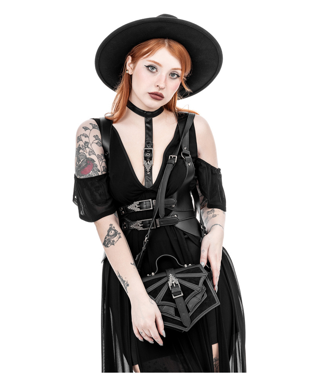 Night Creature Gothic Shoulder Bag ★ Gothic accessory | - Karneval Universe