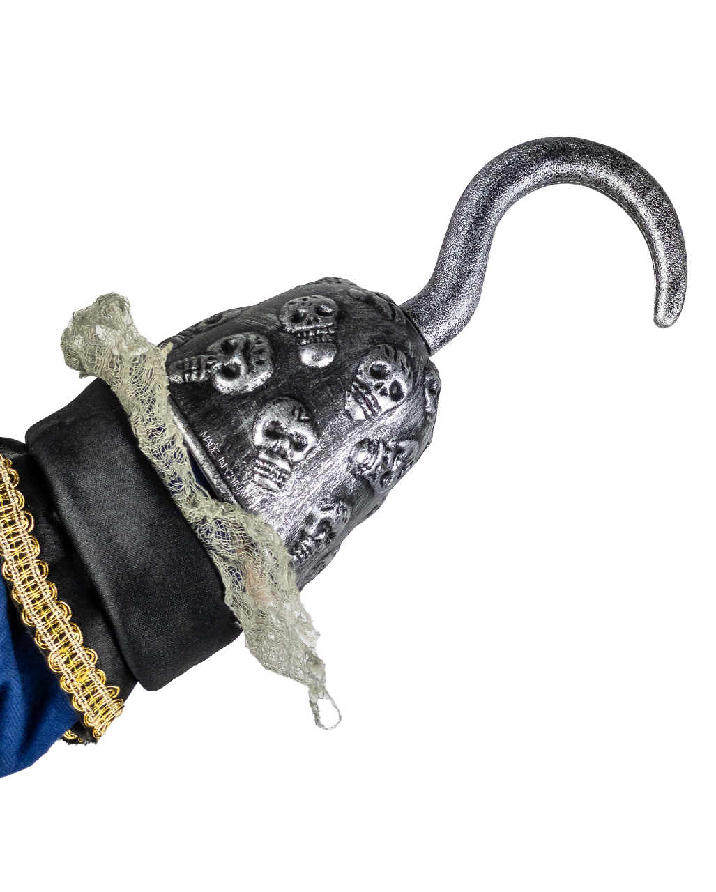 Silver Pirate Hand With Skull Decoration ★ | - Karneval Universe