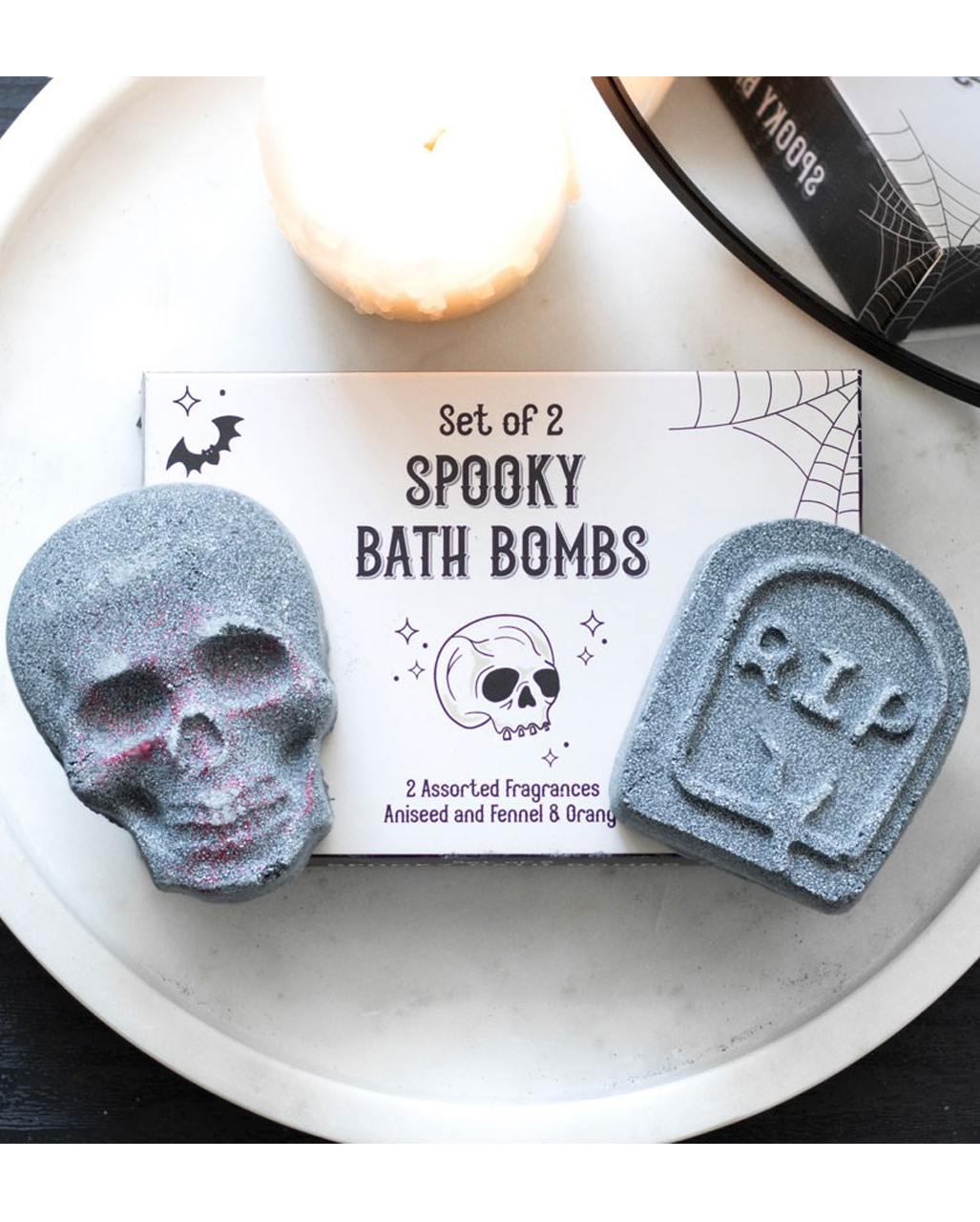Spooky Graveyard Bath Bombs Set Of 2 ★ Halloween gift idea | - Karneval ...