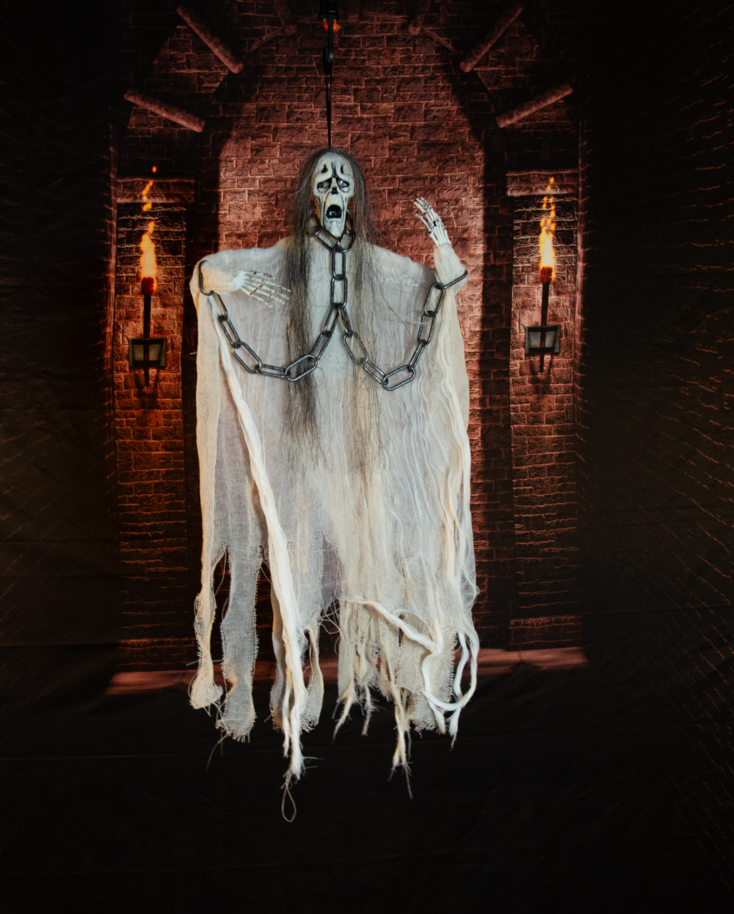 Bound Ghost Demon With Light, Sound & Movement 62cm | - Karneval Universe