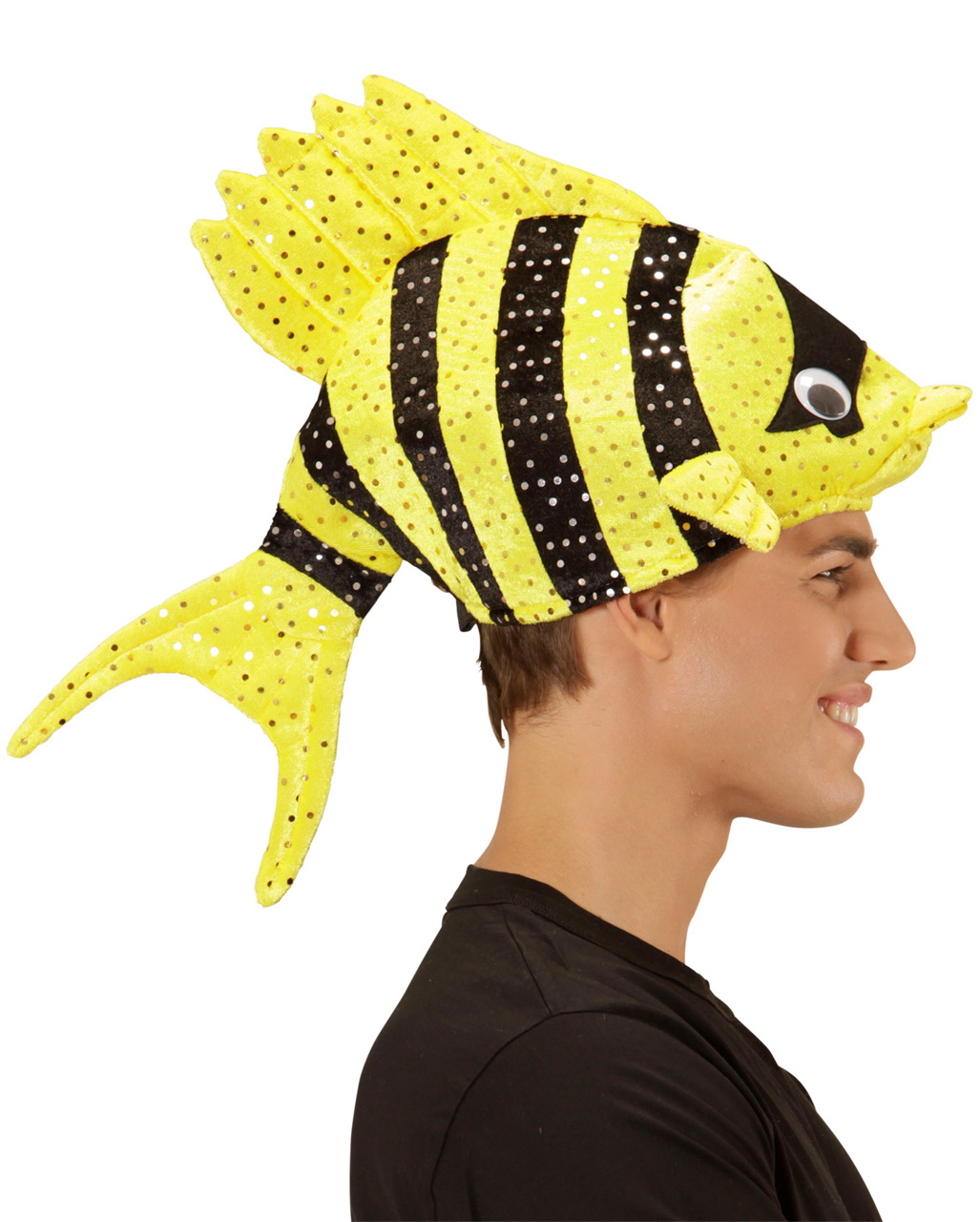Tropical Fish Hat Yellow for beach party | - Karneval Universe