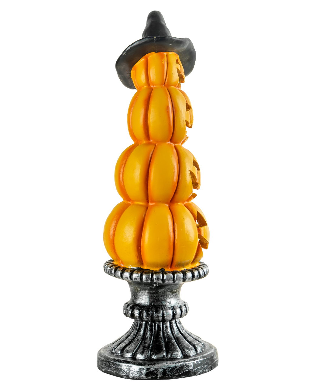 Illuminated Pumpkin Tower With Column & Witch's Hat 28.5cm ...