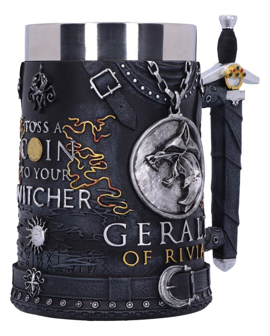 The Witcher Geralt Of Rivia Jug 15.5cm ★ Witcher Merch | - Karneval ...