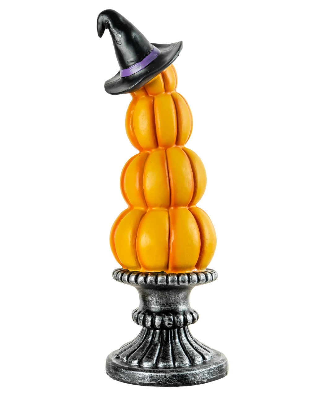 Illuminated Pumpkin Tower With Column & Witch's Hat 28.5cm ...