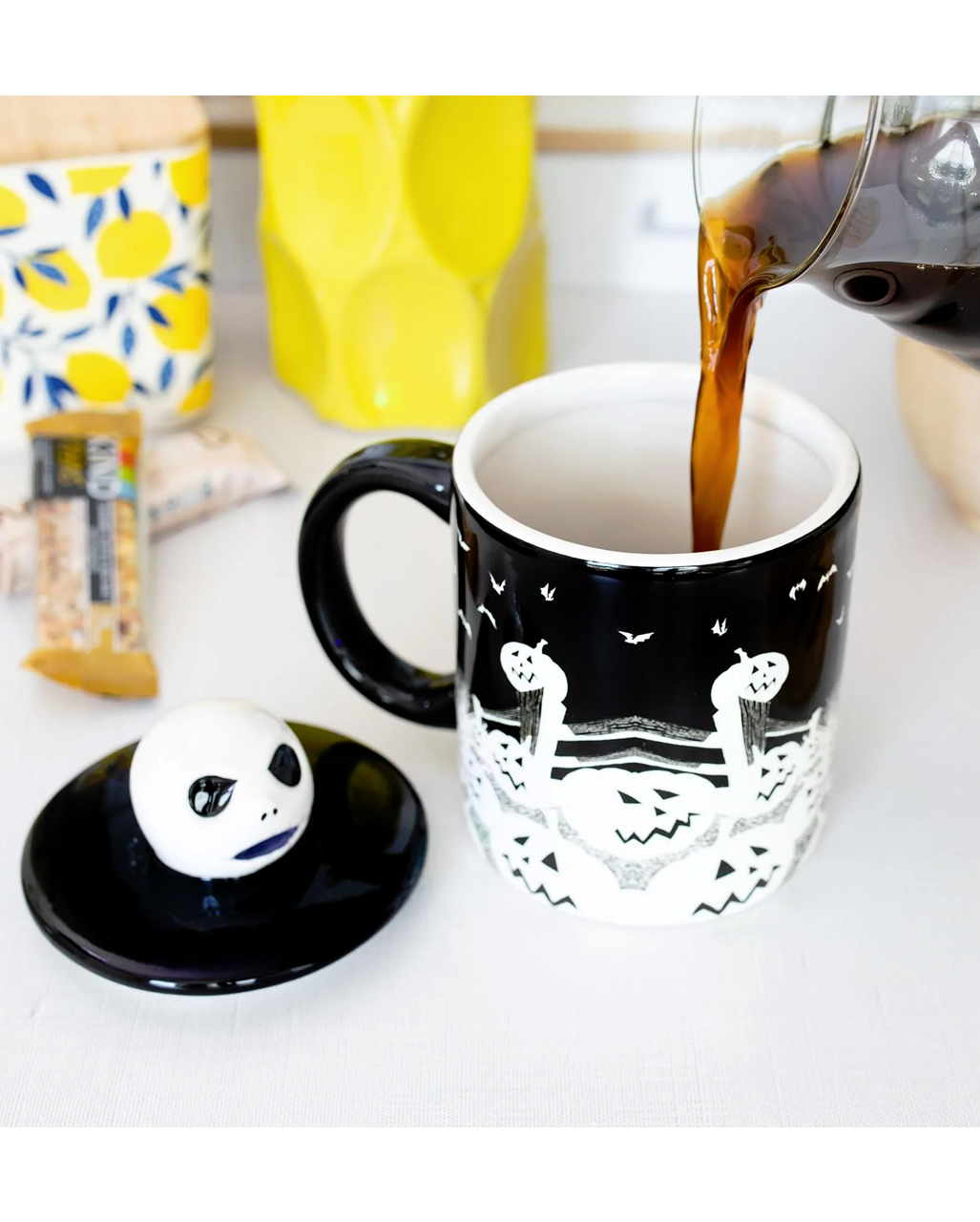 Disney TNBC Jack Skellington Tasse mit Deckel ★ | Karneval Universe